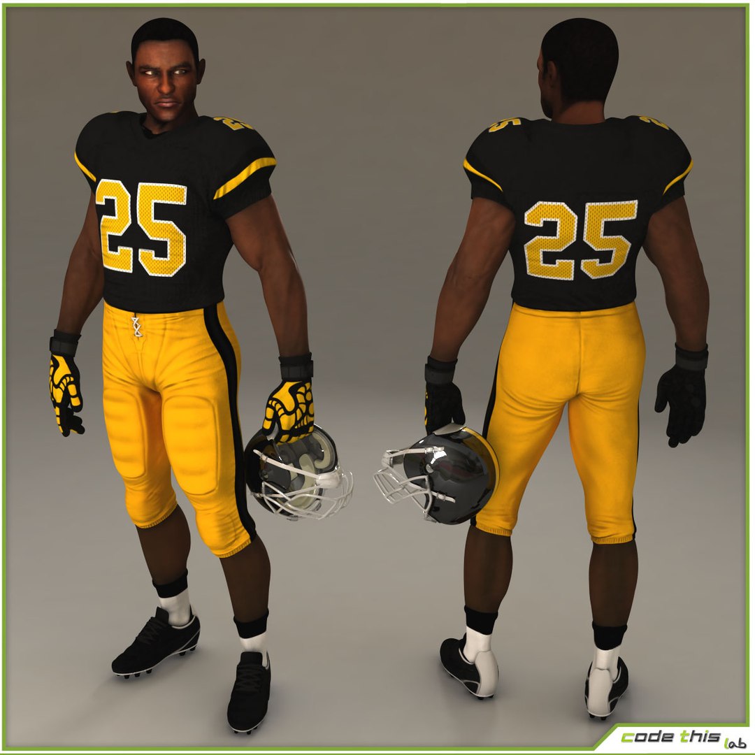 Team Player American Football Obj