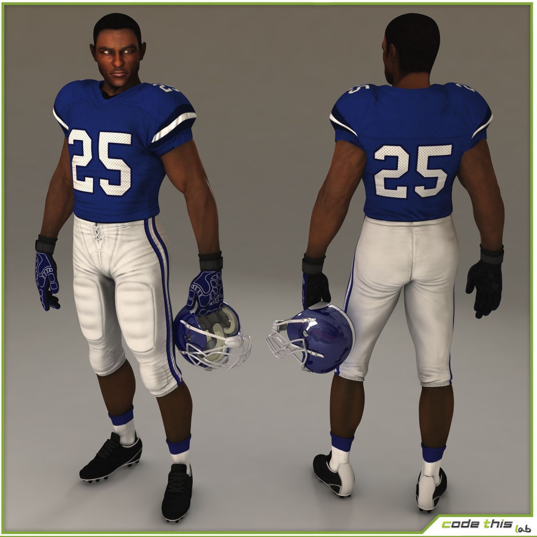 Team Player American Football Obj