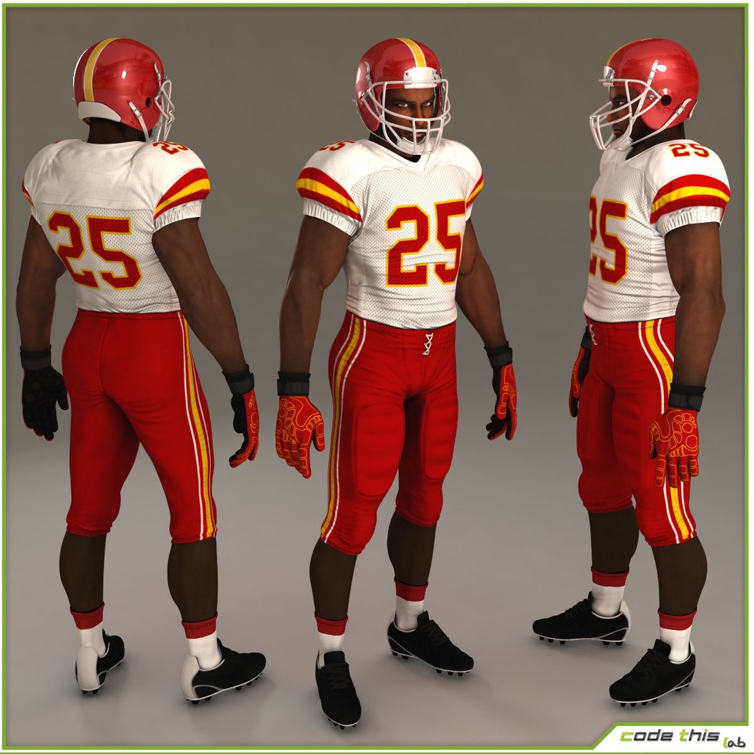 Team Player American Football Obj