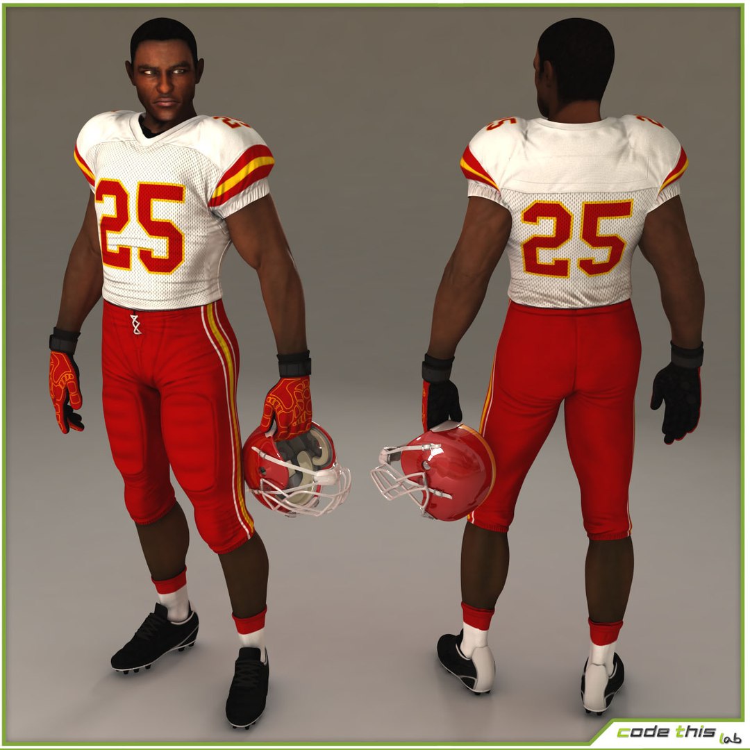 Team Player American Football Obj