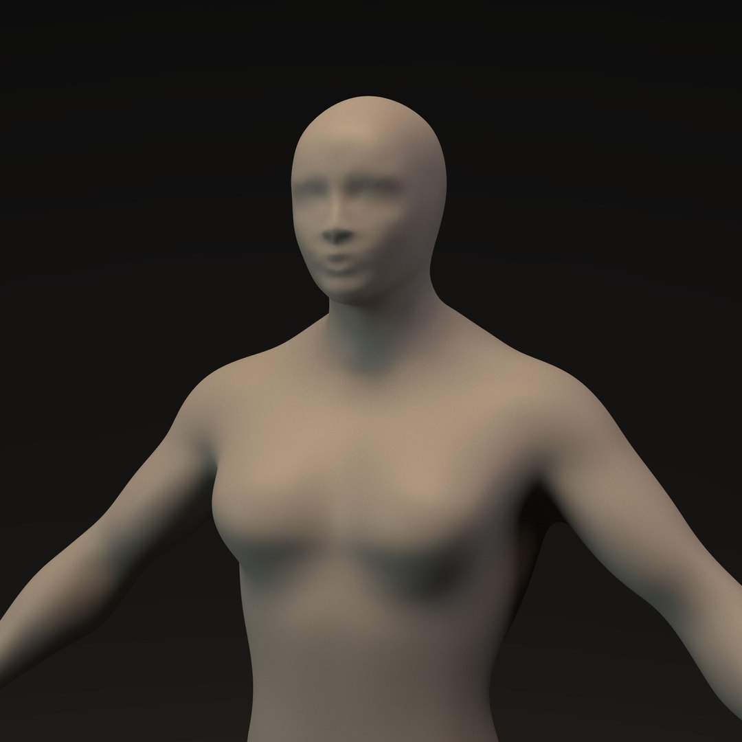 Free 3D Bodybuilder Woman Lores Basemesh - TurboSquid 2287997