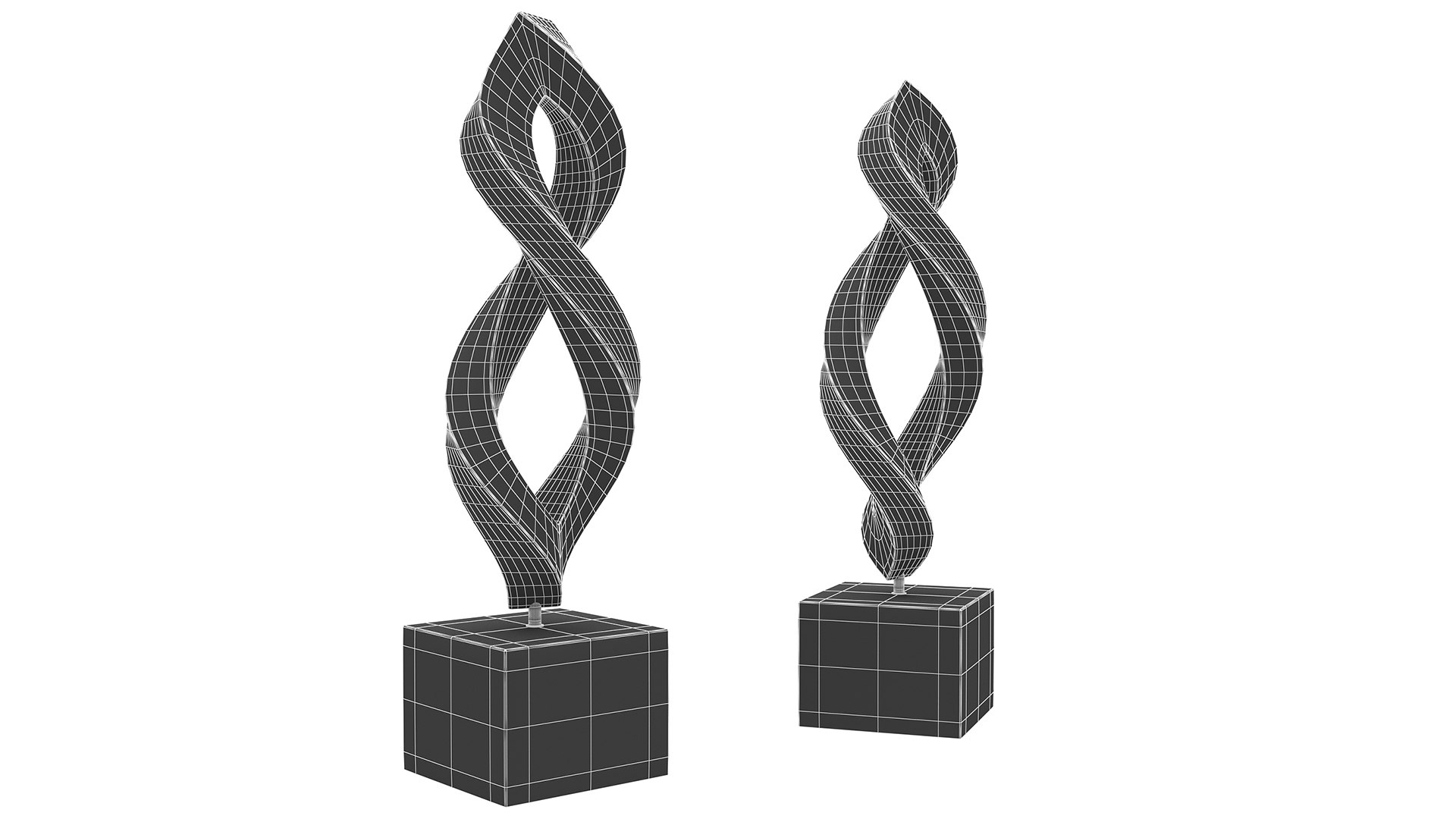 3D Abstract Twist Sculpture Model - TurboSquid 1822976