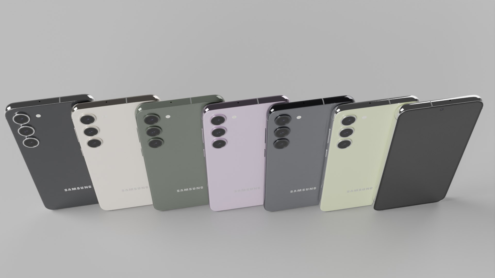 3D Samsung Galaxy S23 Plus All Colors Smartphone model - TurboSquid 2096581