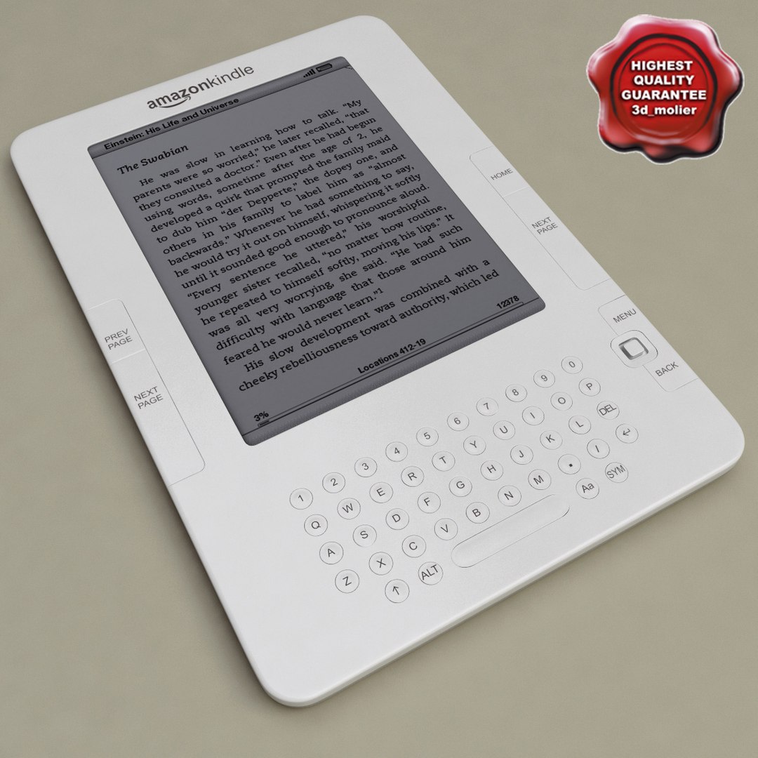 Amazon Kindle 2 3d Model