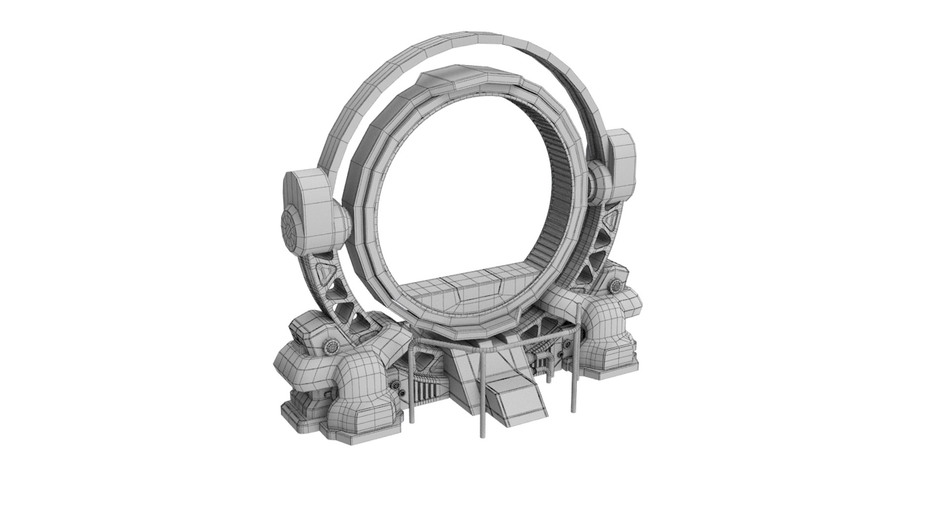 3D Futuristic Teleport - TurboSquid 1321707