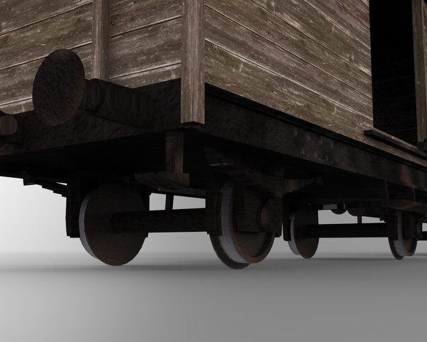 modelo 3d Vagones de tren de madera gratis - TurboSquid 1066200