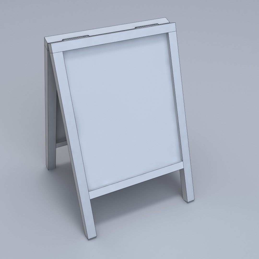 3d Model Japan Cafe Sign