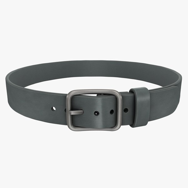 3d model realistic belt 2 red