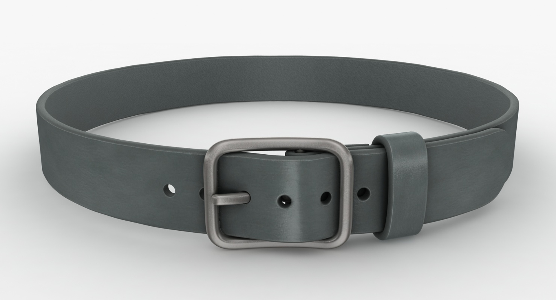 Realistic Belt 2 Gray 3d Model