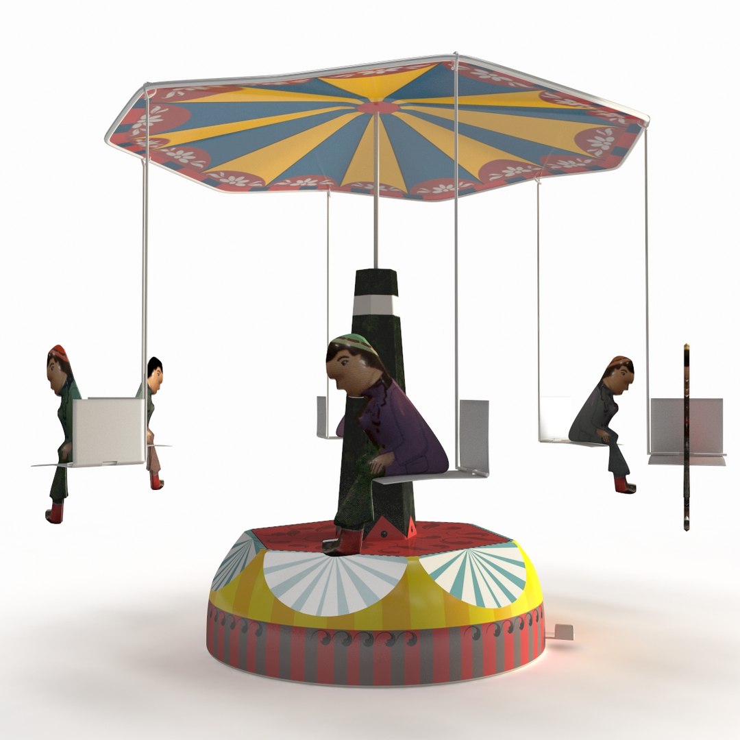 3ds Max Old School Carousel
