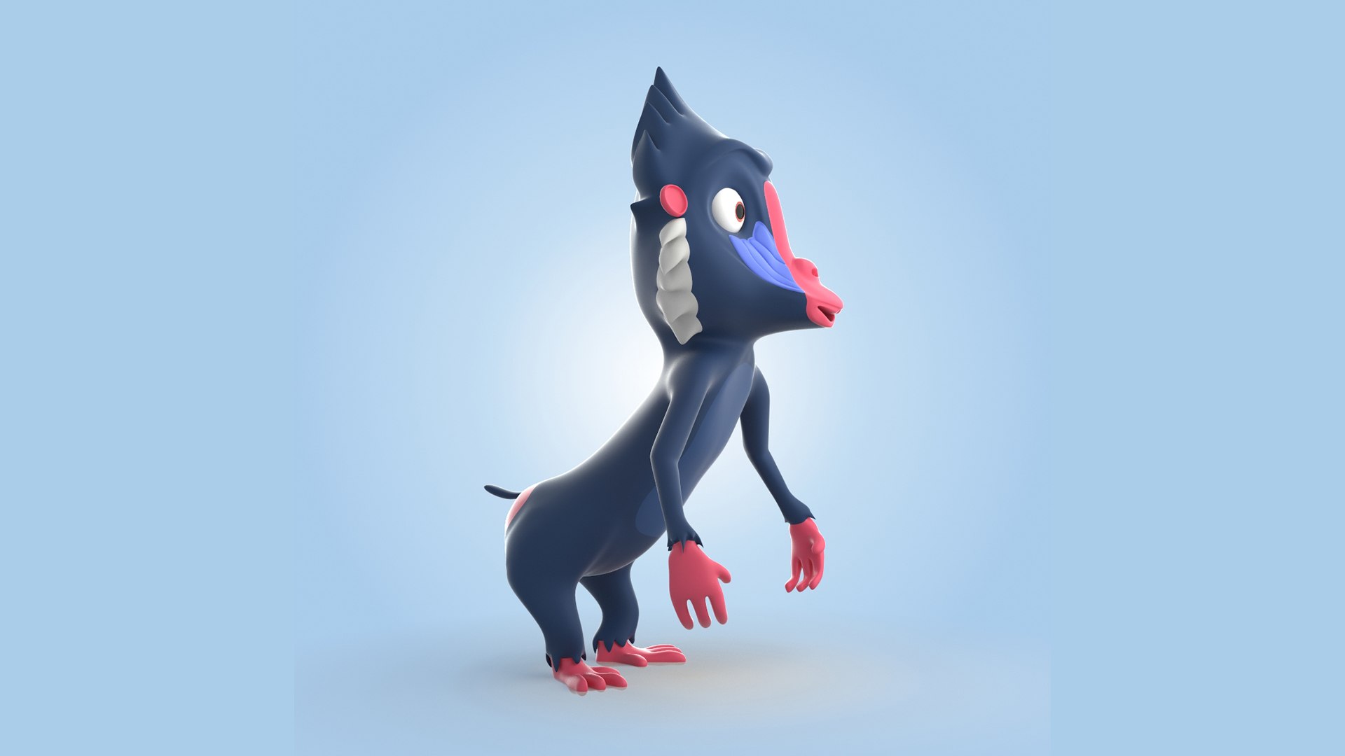 3D Mandrill Model - TurboSquid 2014817