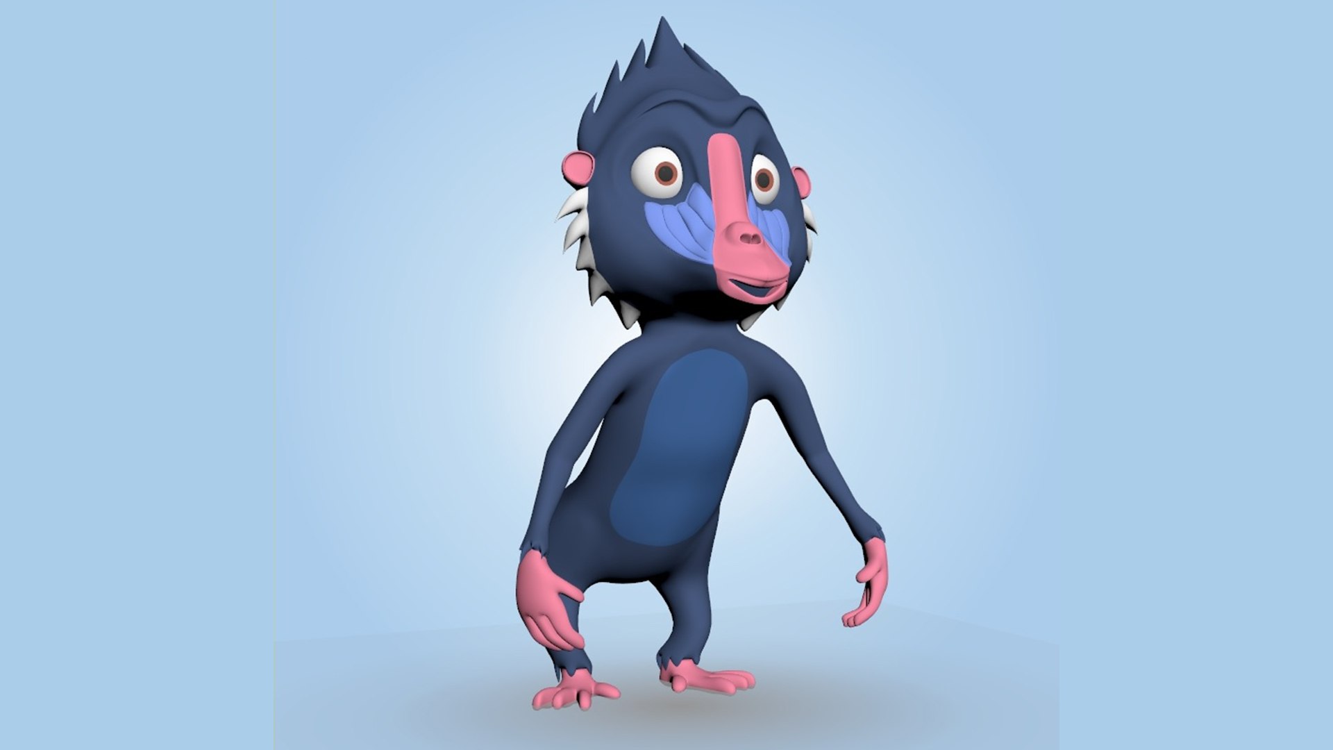 3D Mandrill Model - TurboSquid 2014817