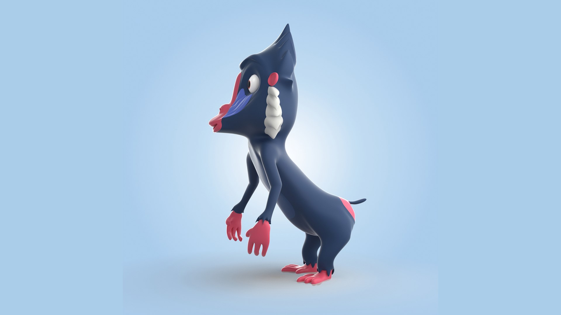 3D Mandrill Model - TurboSquid 2014817