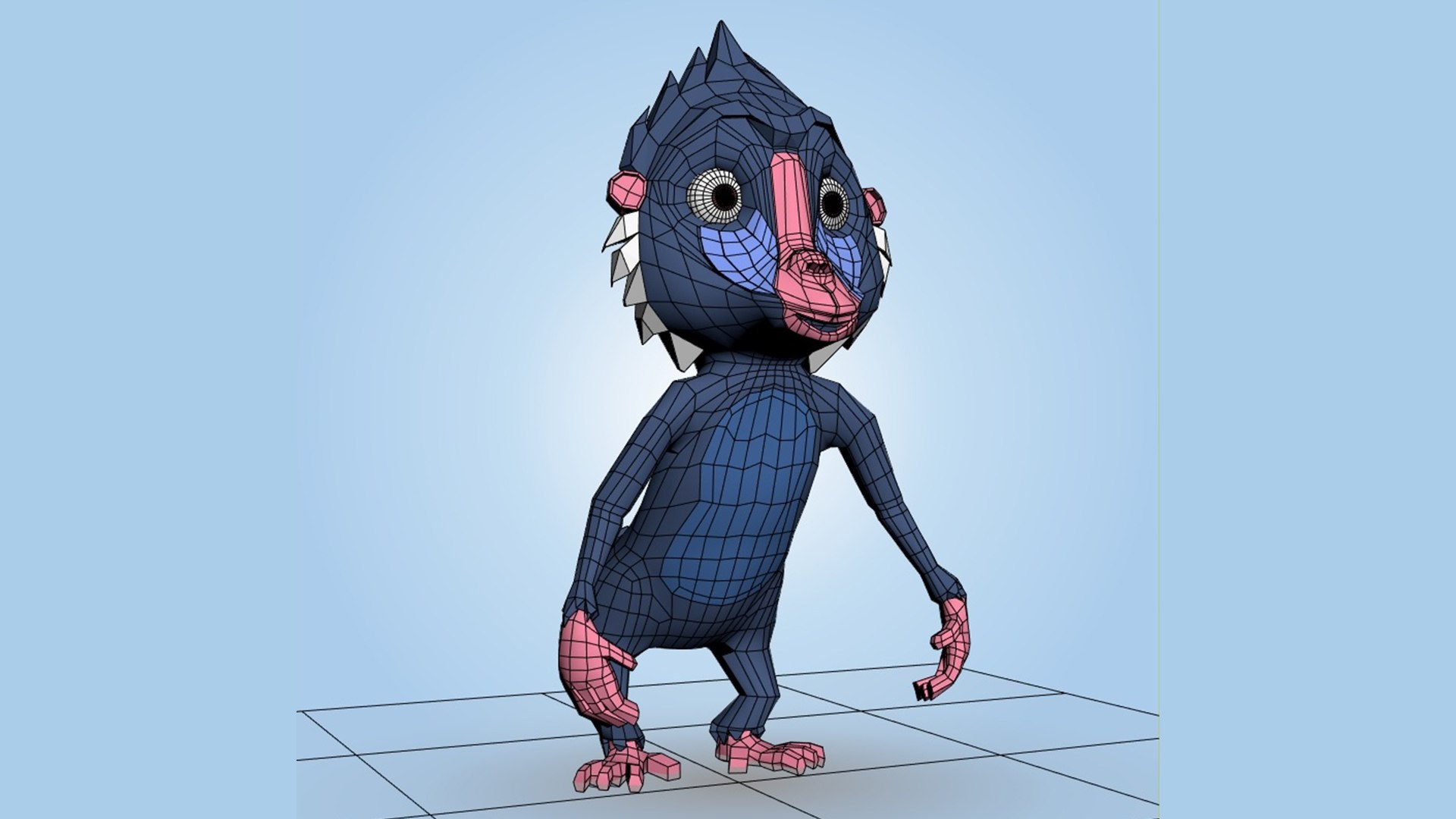 3D Mandrill Model - TurboSquid 2014817