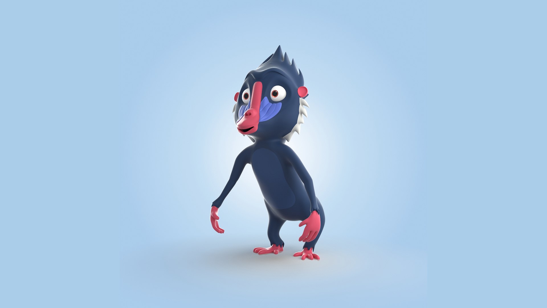 3D Mandrill Model - TurboSquid 2014817