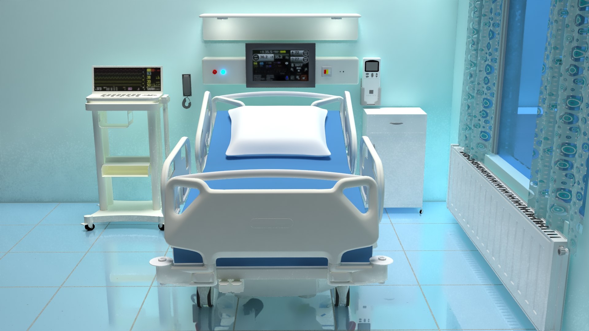 3D Intensive Care Unit 2 - TurboSquid 2057132