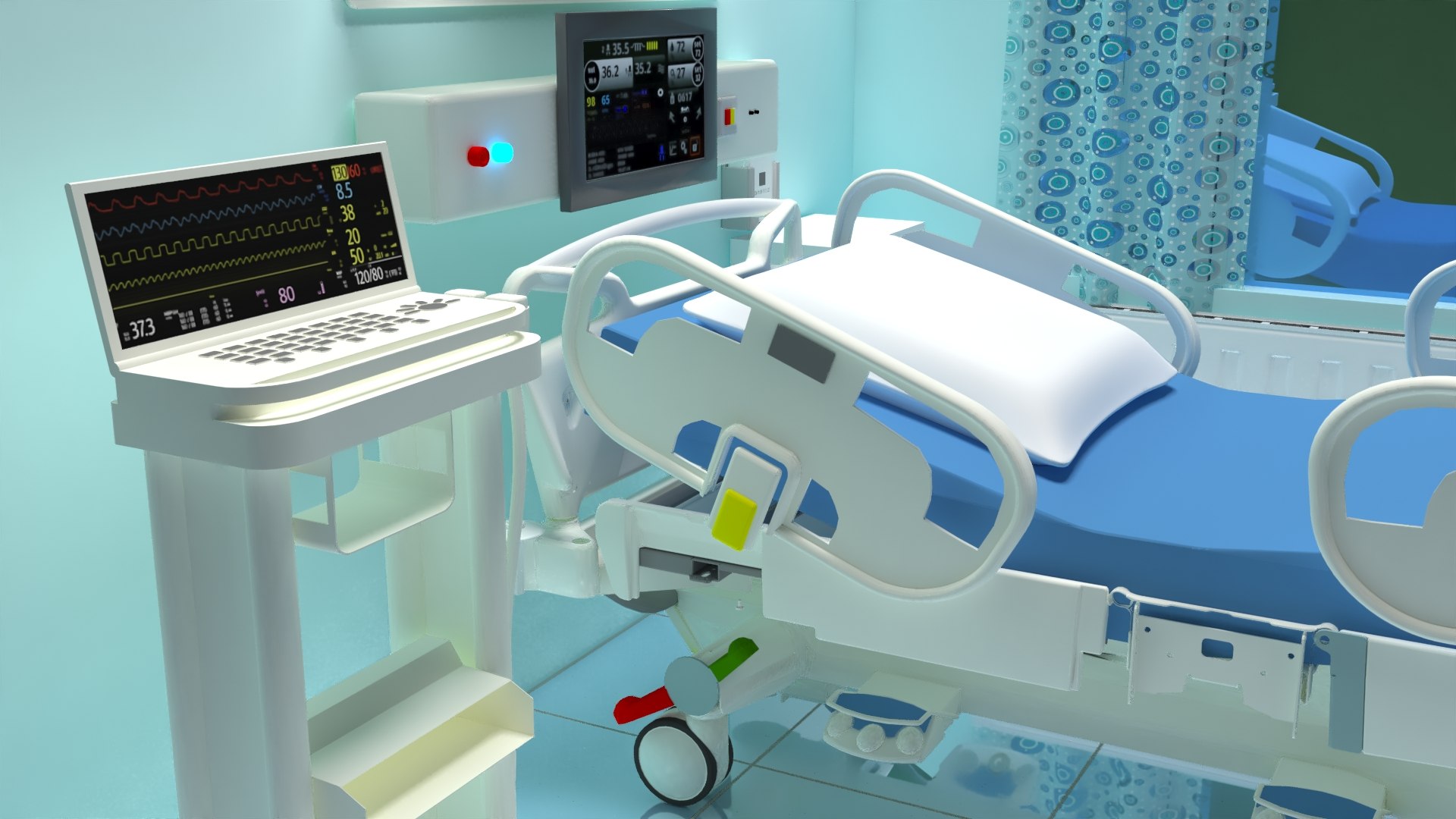 3D Intensive Care Unit 2 - TurboSquid 2057132