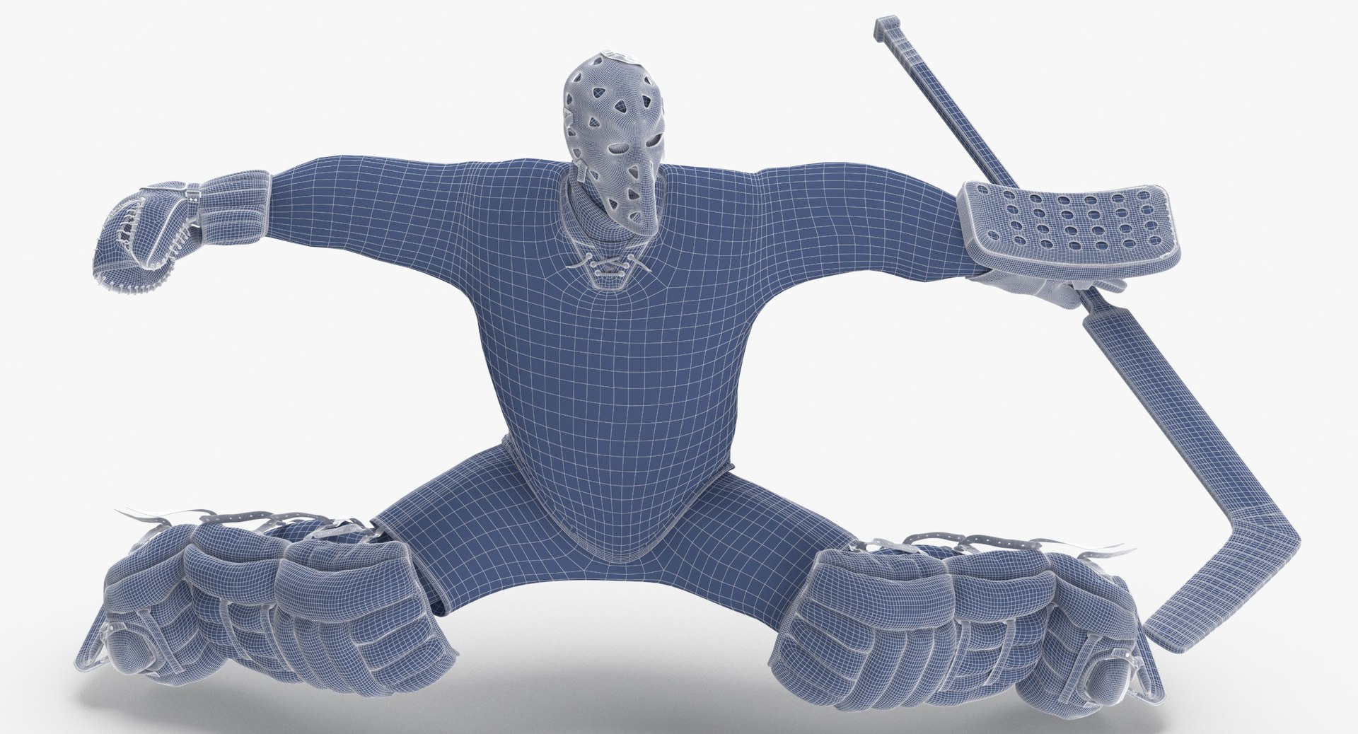 3D Ice Hockey Goalie Stretching - TurboSquid 1508755