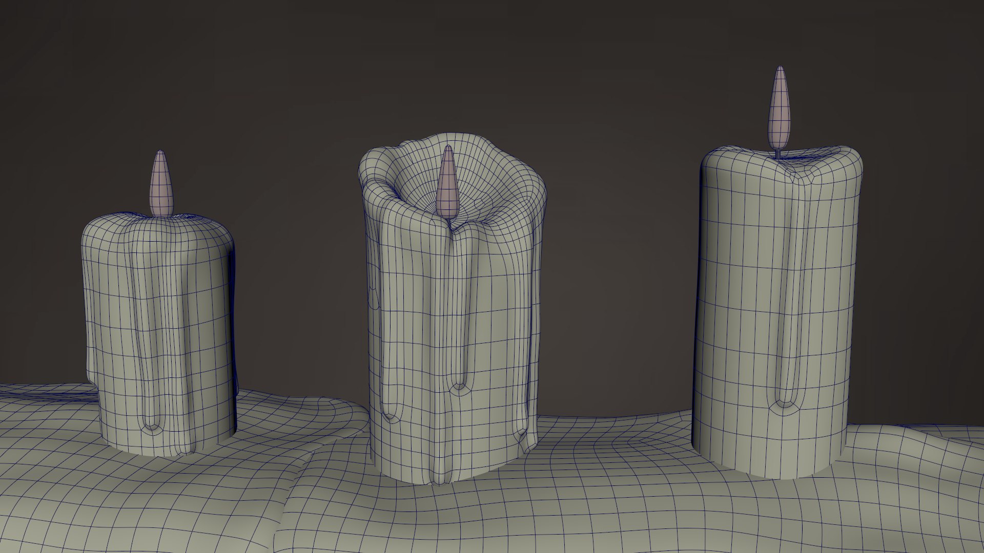 3D Wax Candles - TurboSquid 2160742