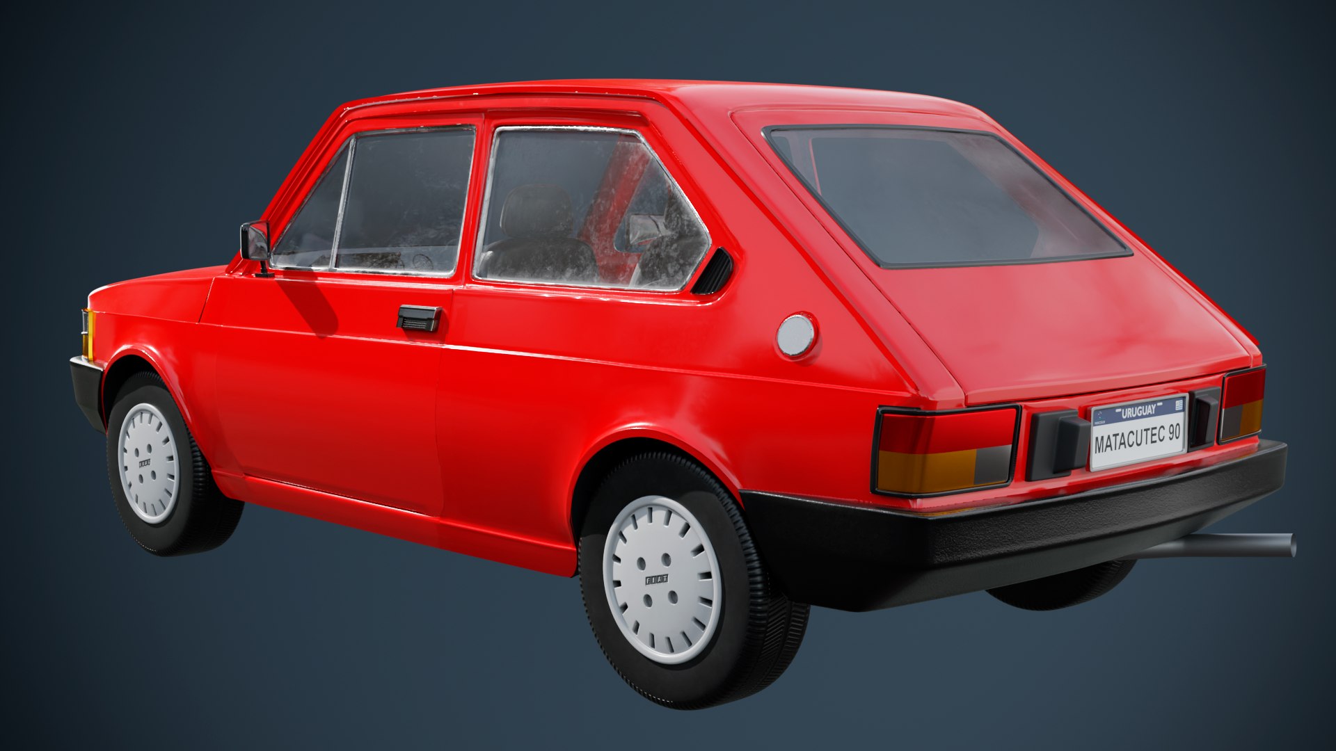 Fiat 147 Car 3D 3D Model - TurboSquid 2113192