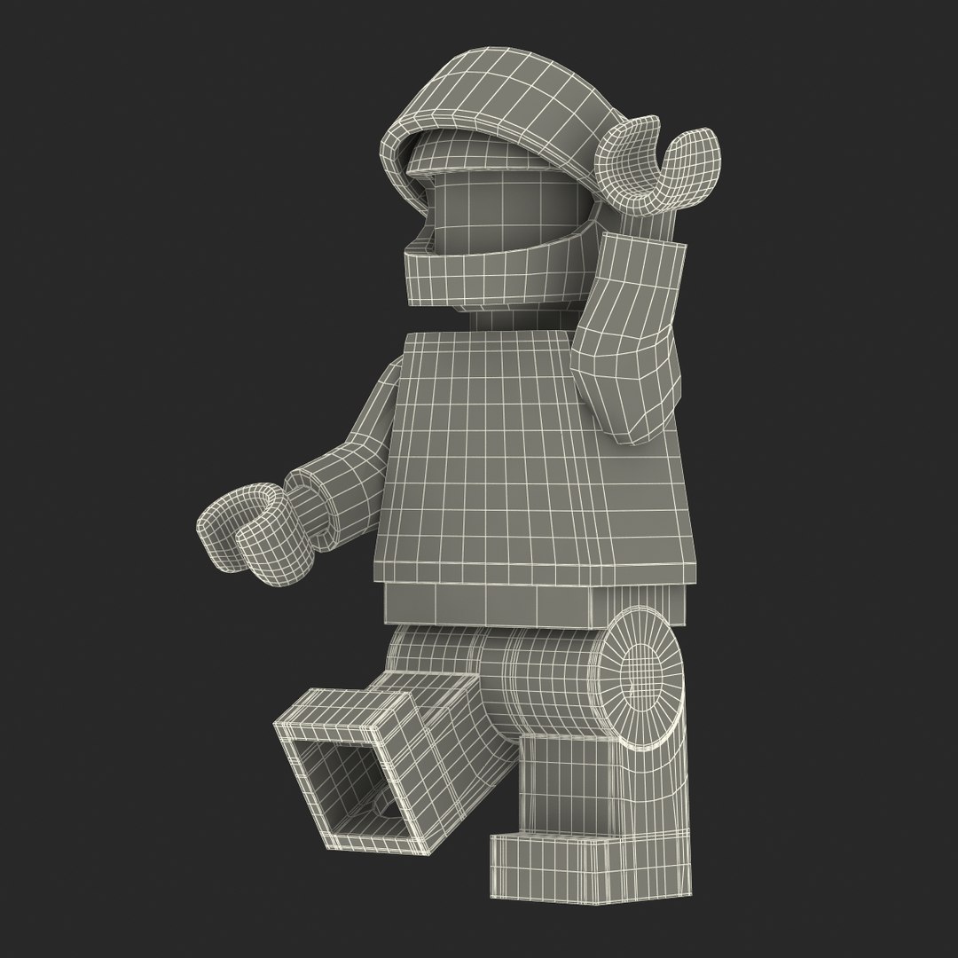 lego man fireman 3d model