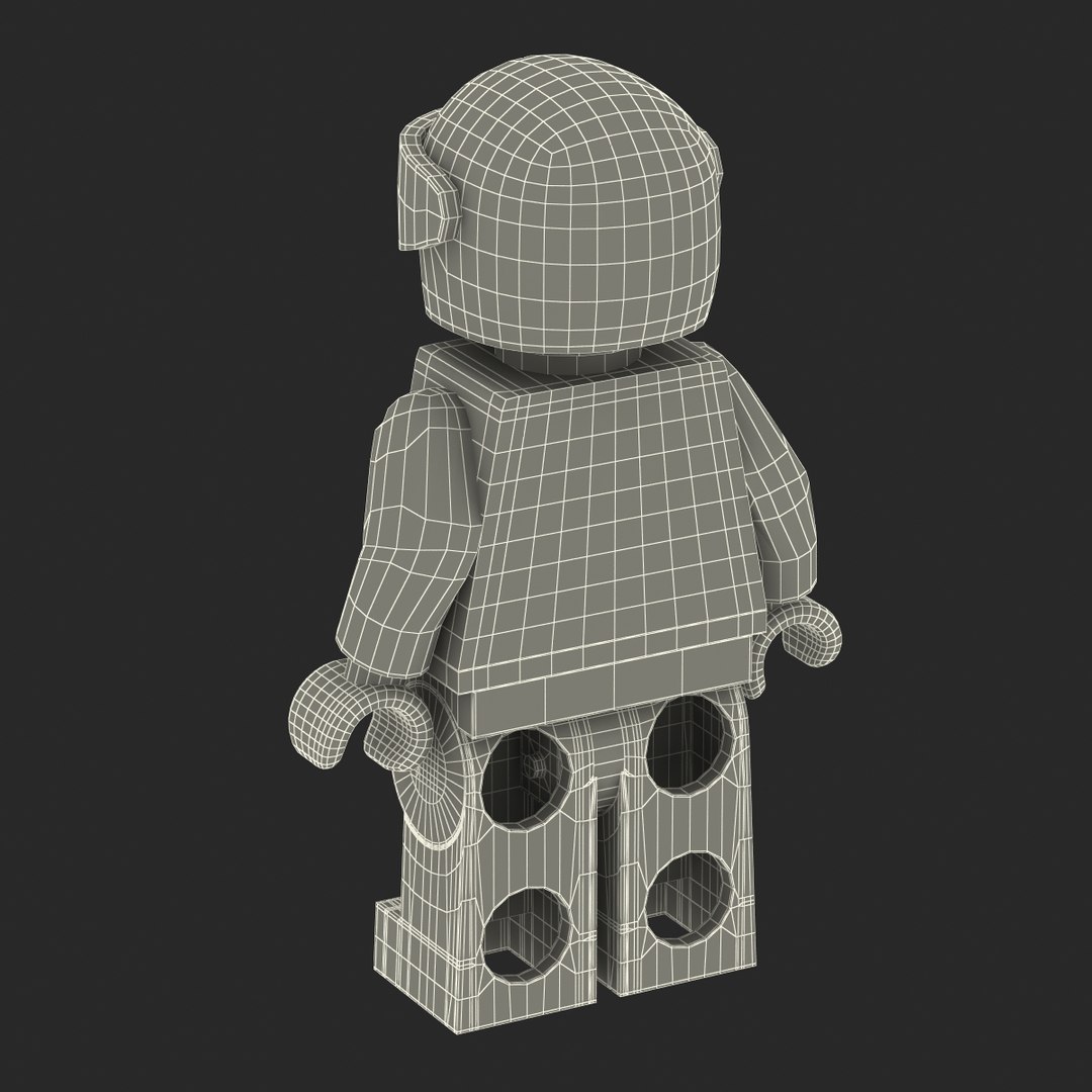lego man fireman 3d model