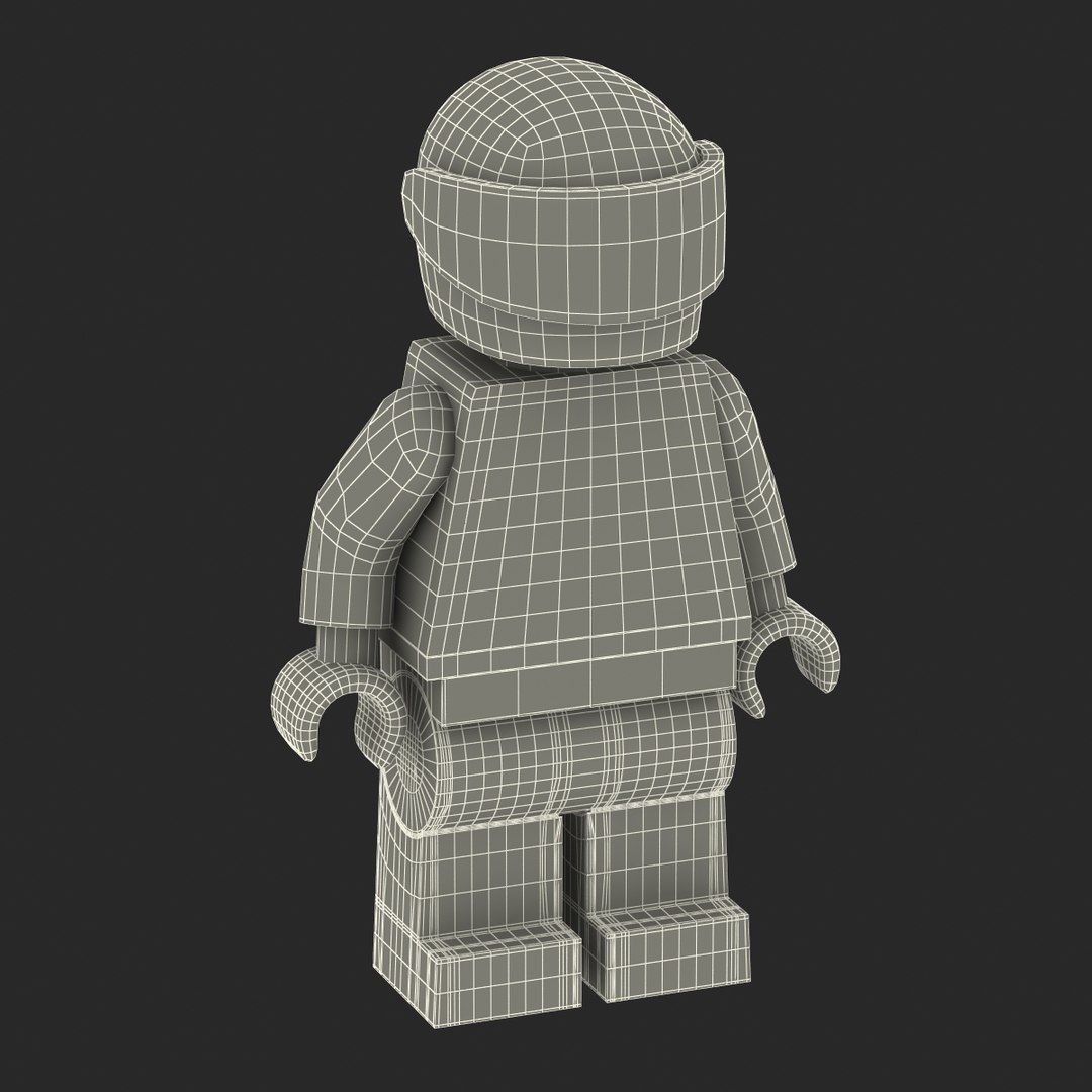 lego man fireman 3d model