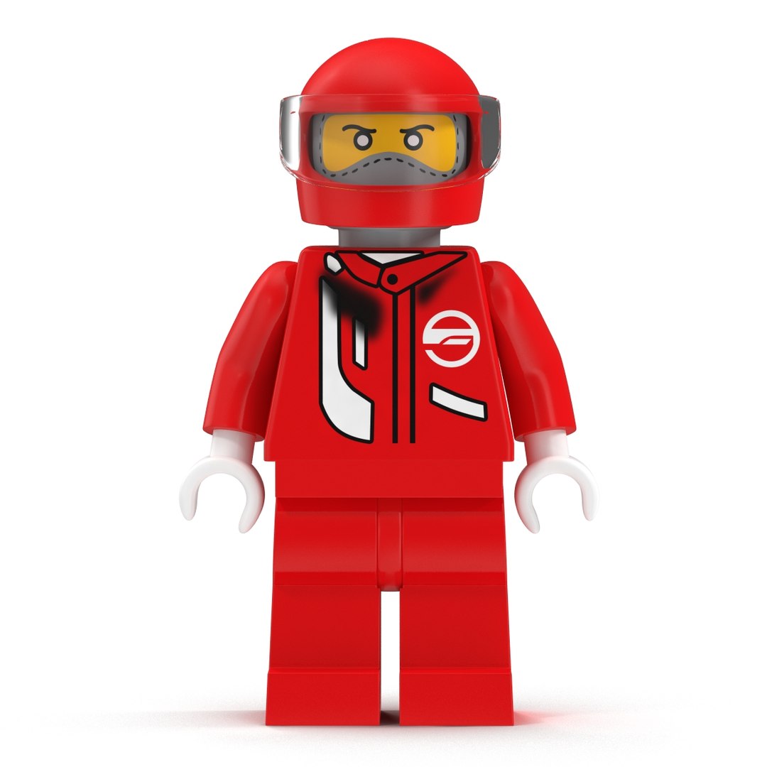lego man fireman 3d model