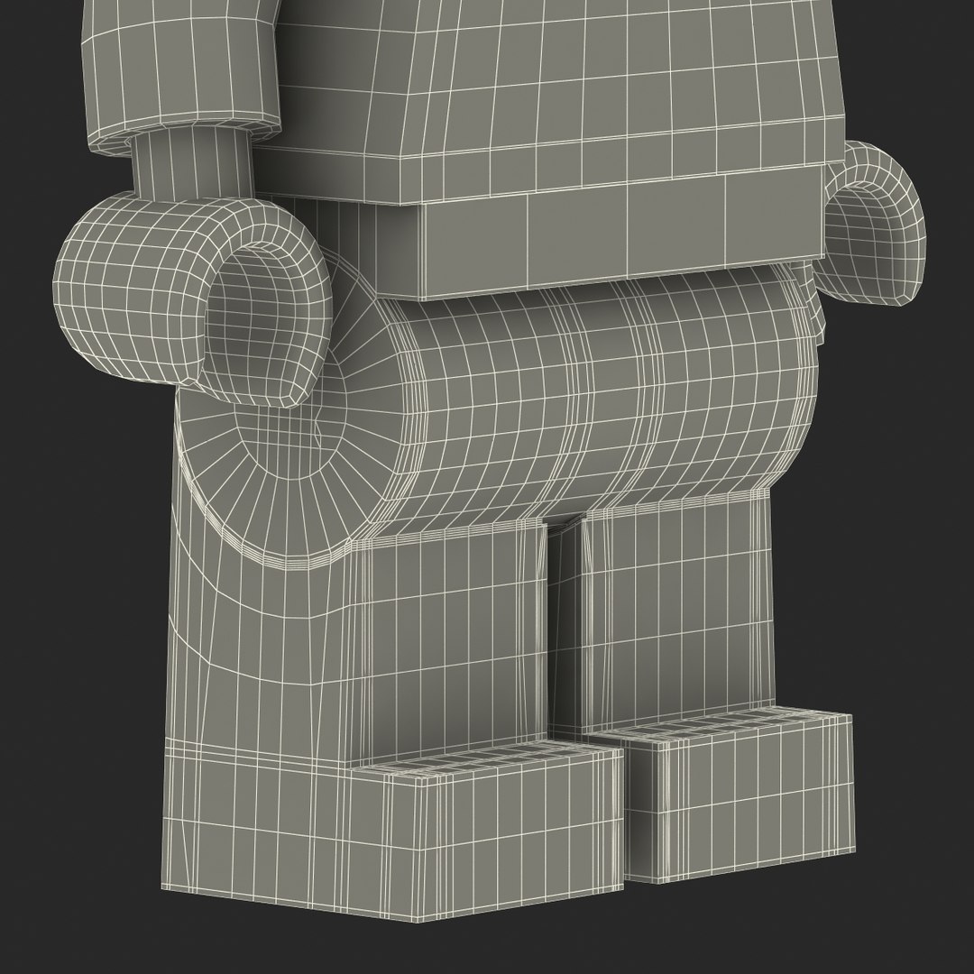 lego man fireman 3d model