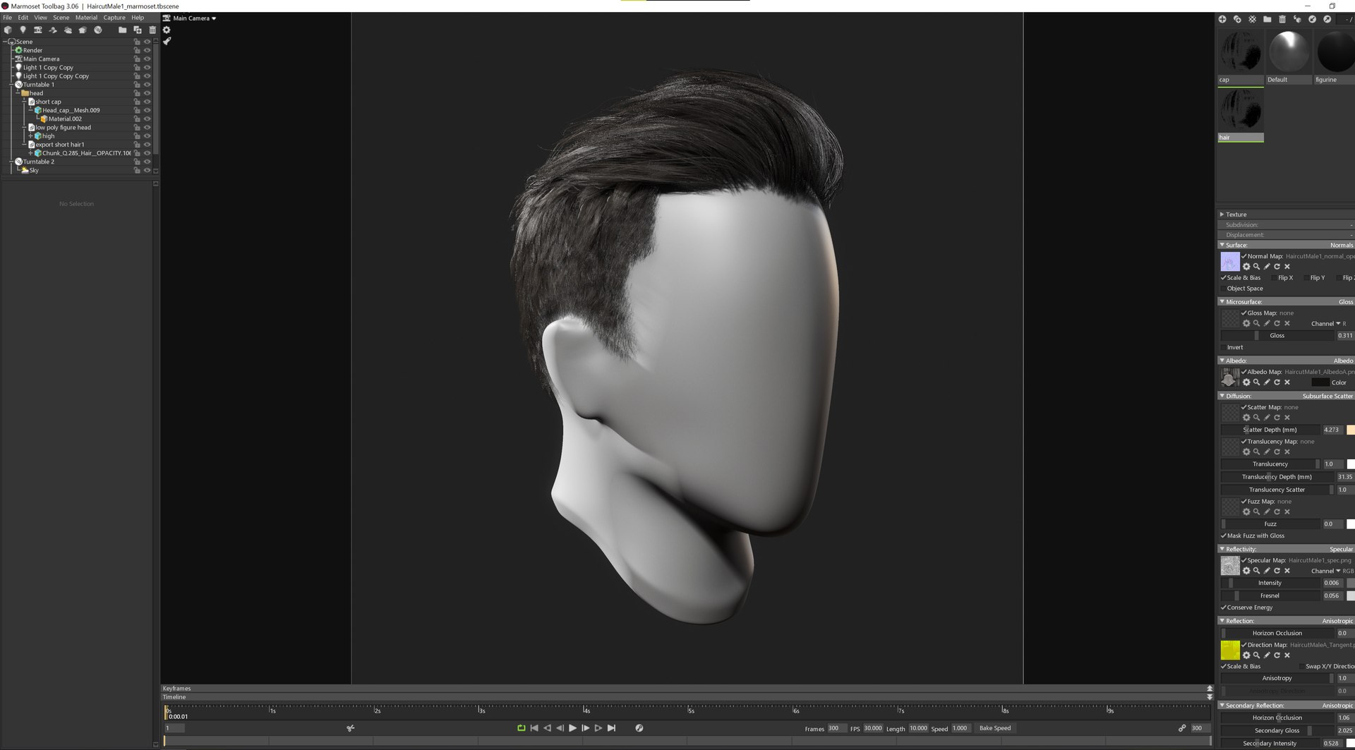 3D Real-time Hair Haircut - TurboSquid 1684293