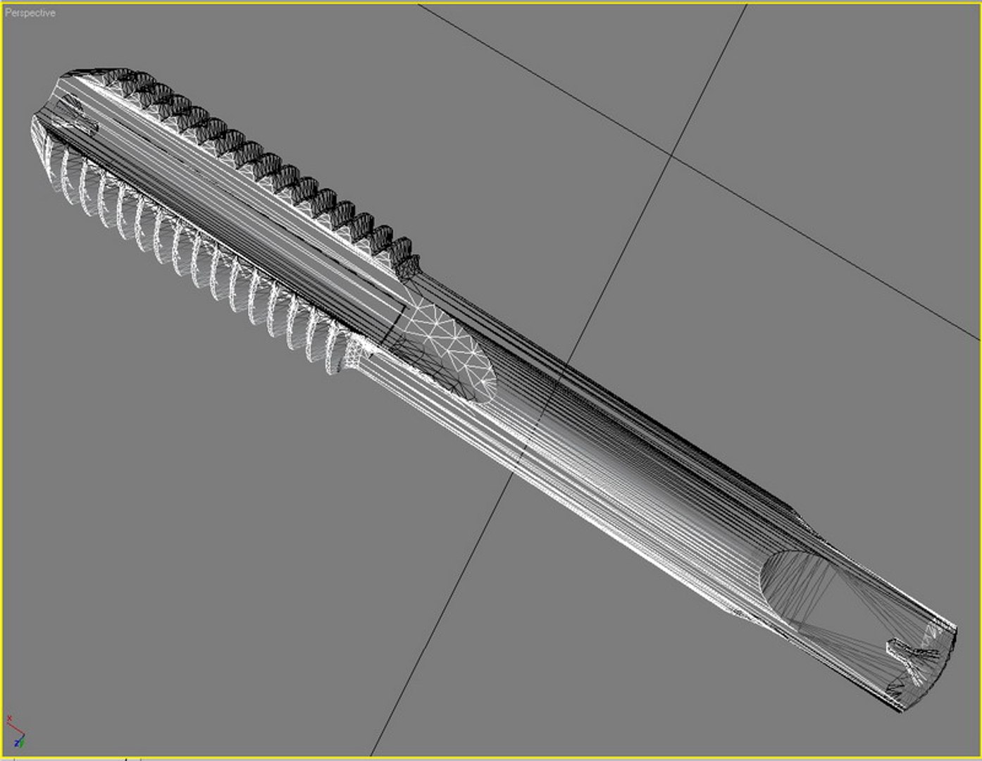 3d Screw Thread Tap M10x1