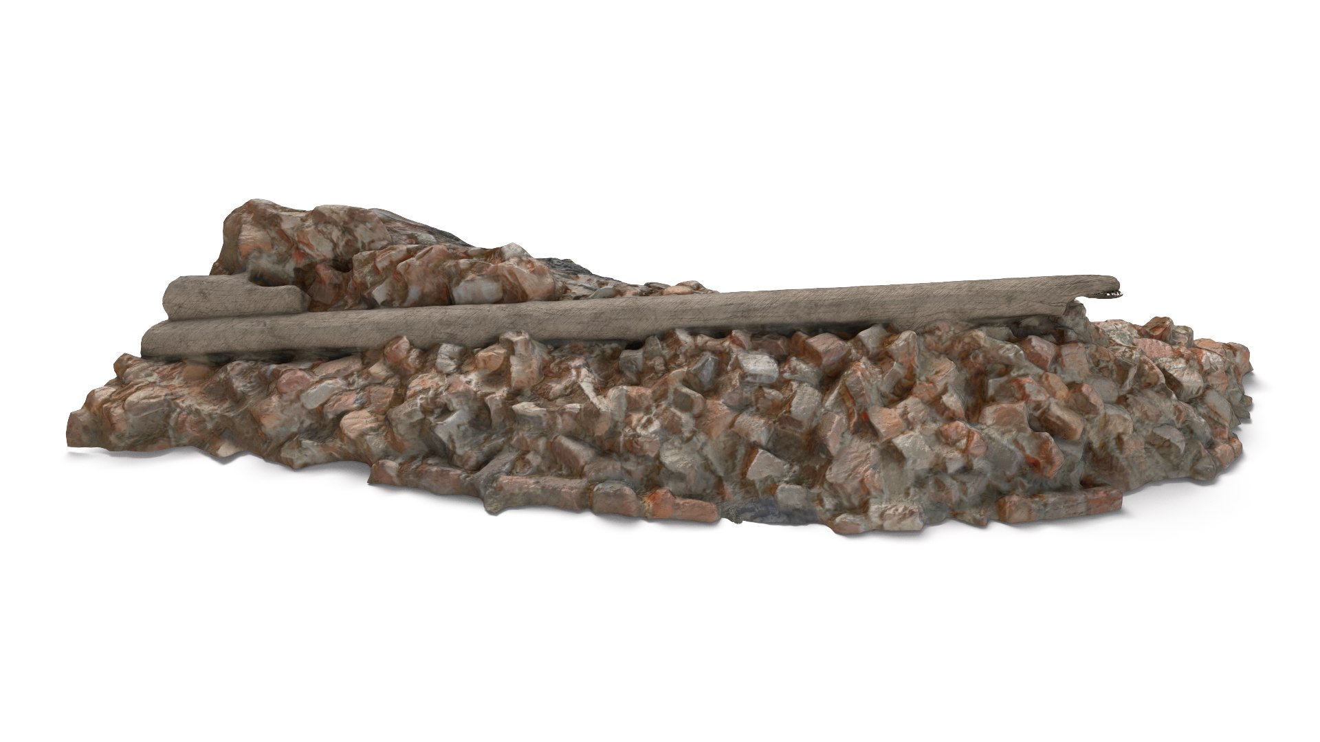 Rubble 3D Model - TurboSquid 2078238