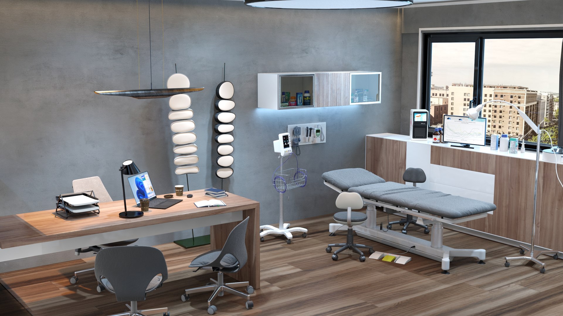 Exam Room Wooden Pro 3D Model - TurboSquid 2121578