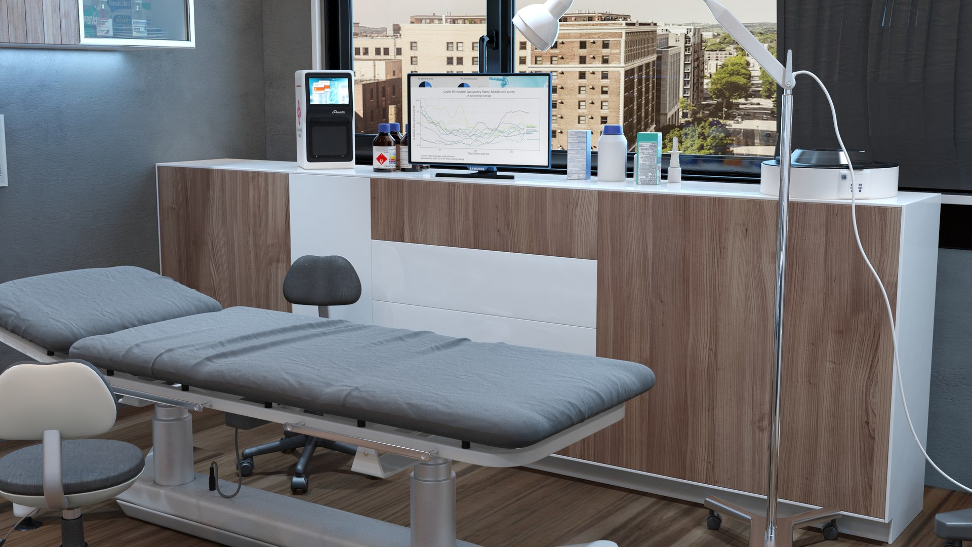 Exam Room Wooden Pro 3D Model - TurboSquid 2121578