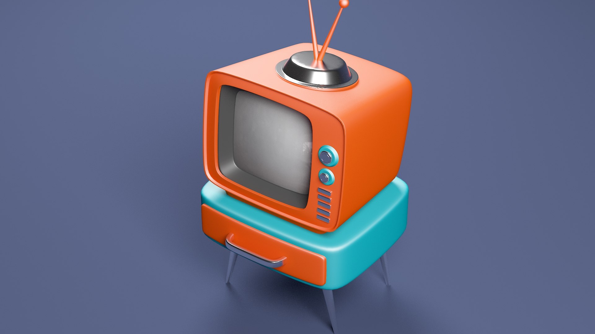 3D Cartoon Tv - TurboSquid 2028163