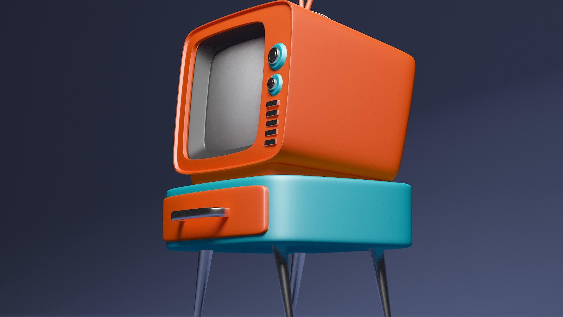 3D Cartoon Tv - TurboSquid 2028163