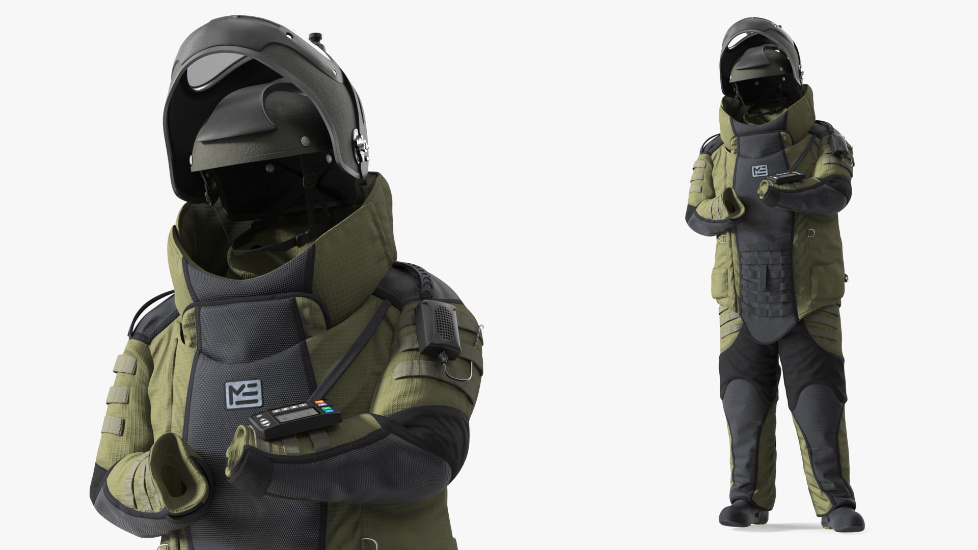 3D EOD 10 Bomb Suit Without Person Rigged For Maya - TurboSquid 2295941