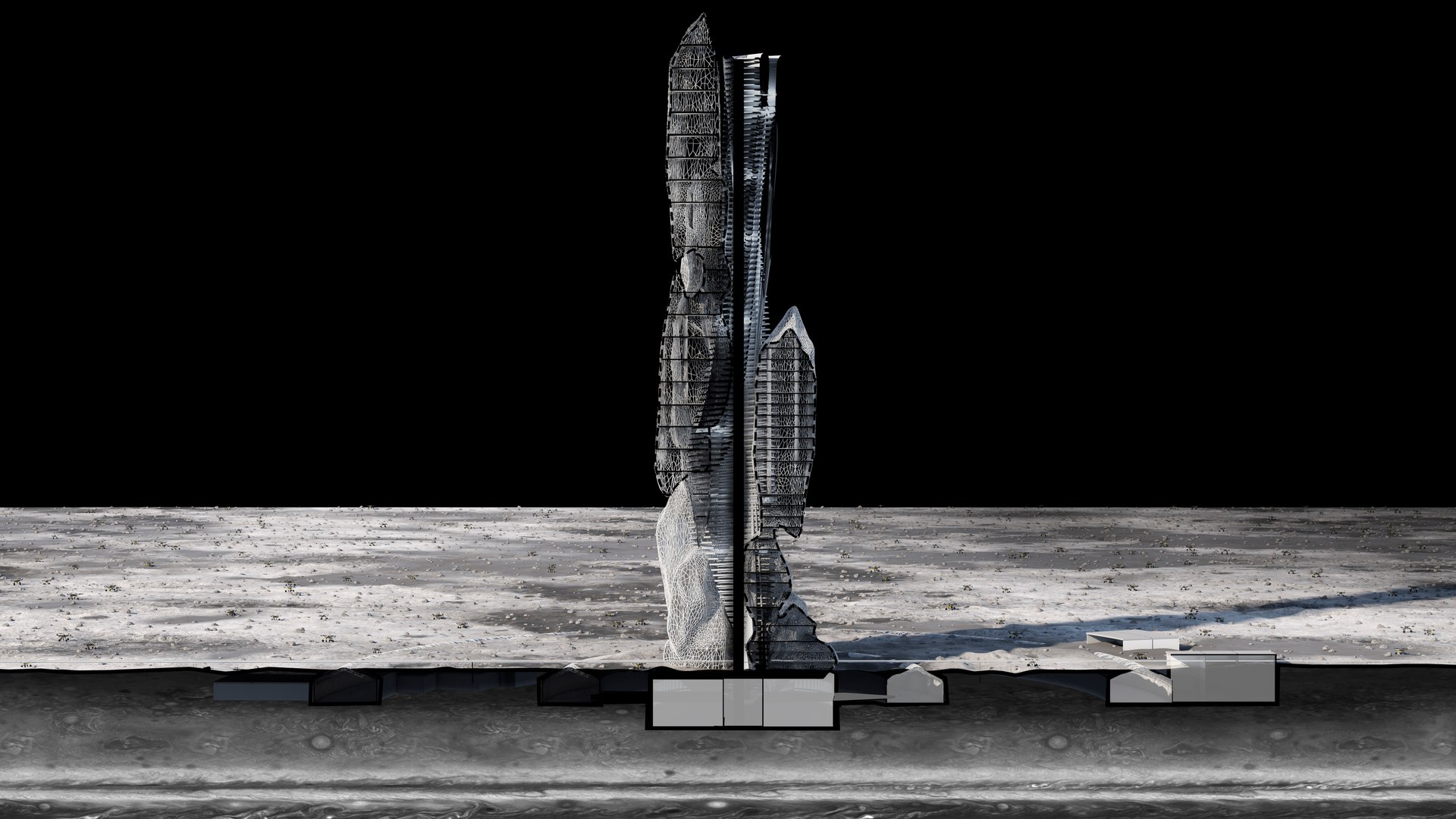 3D Moon Building - TurboSquid 1408507