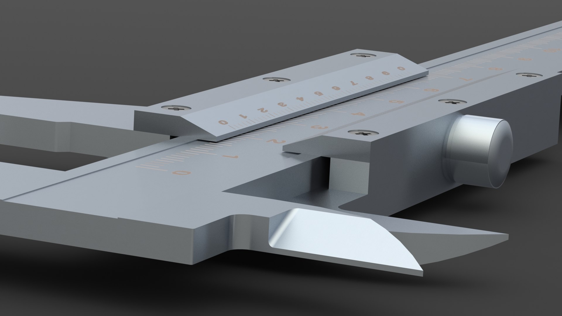 Caliper Solidworks Left Handed 3d 3ds