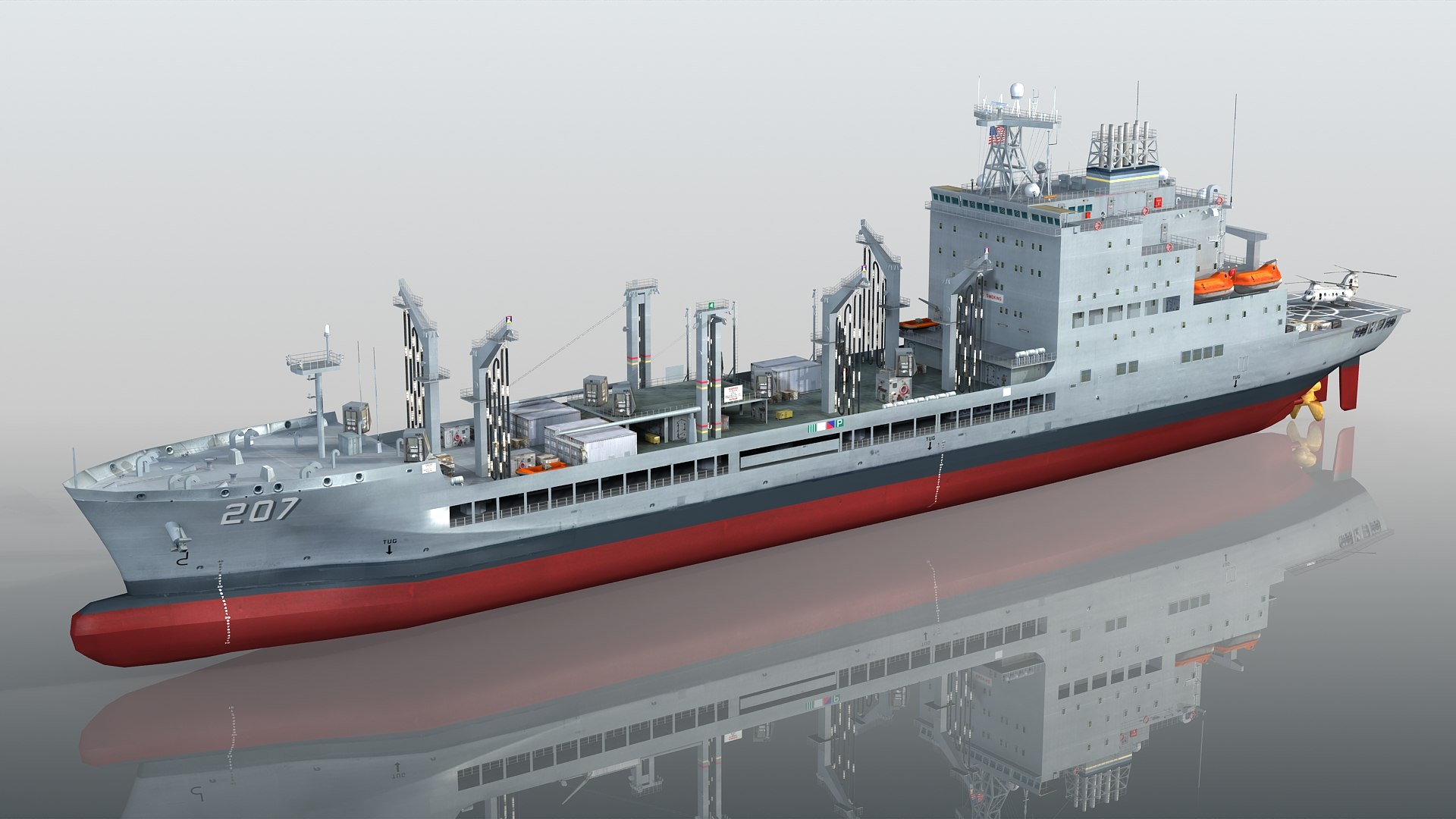 3D model USNS Earl Warren T-AO-207 - TurboSquid 2074557