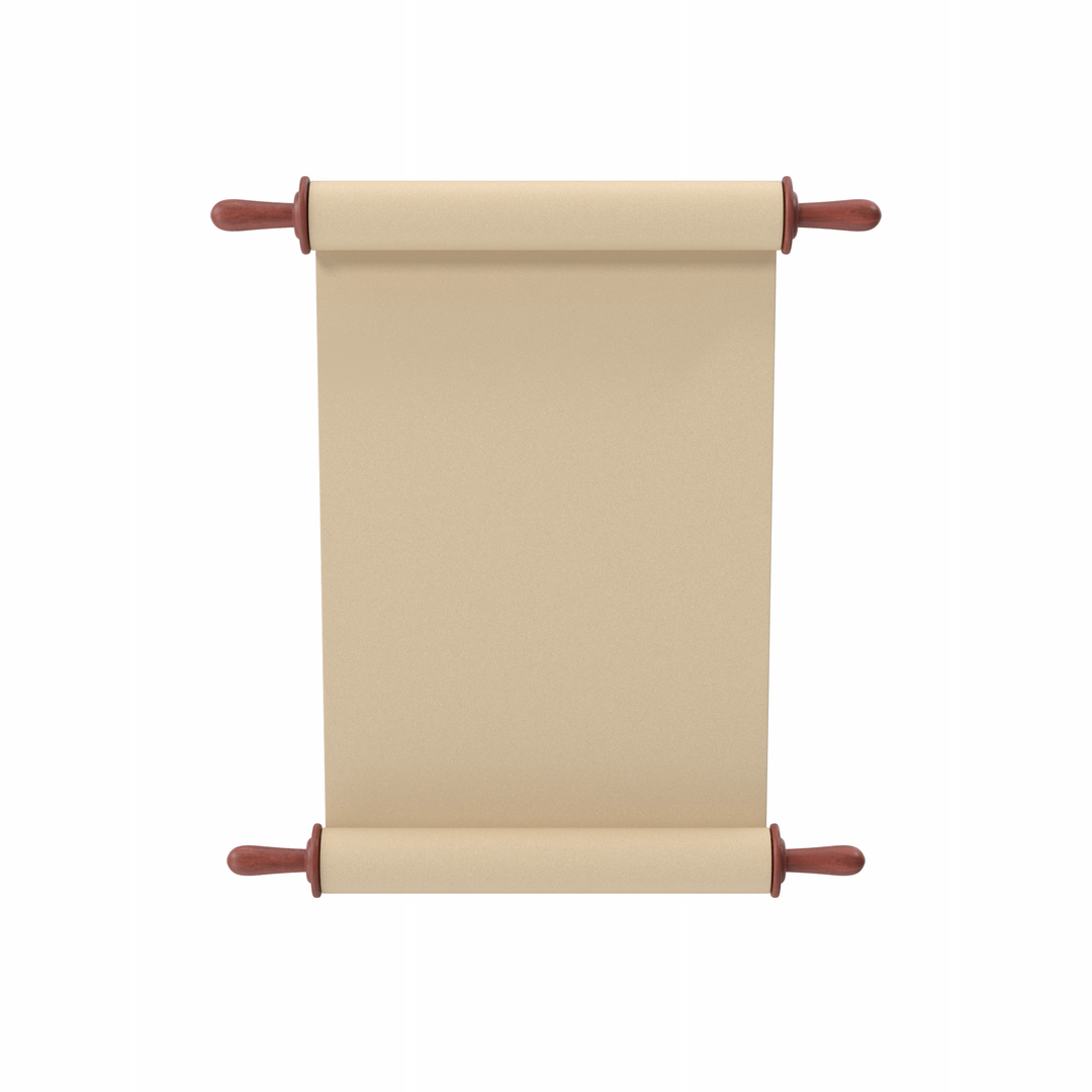 3D Scroll Paper Model - TurboSquid 2047230