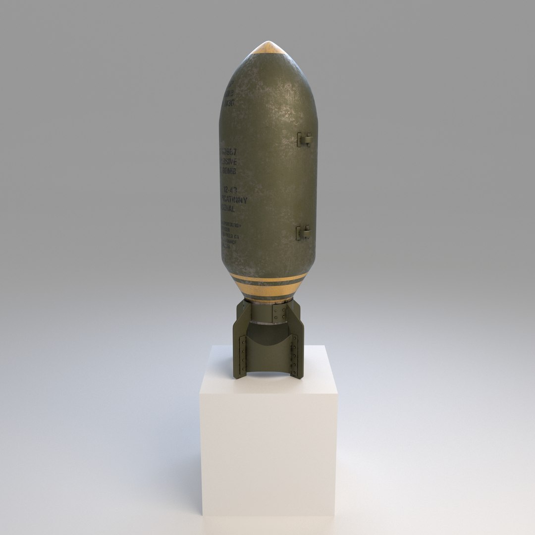 3D World War II Bomb Low Poly - TurboSquid 1743946