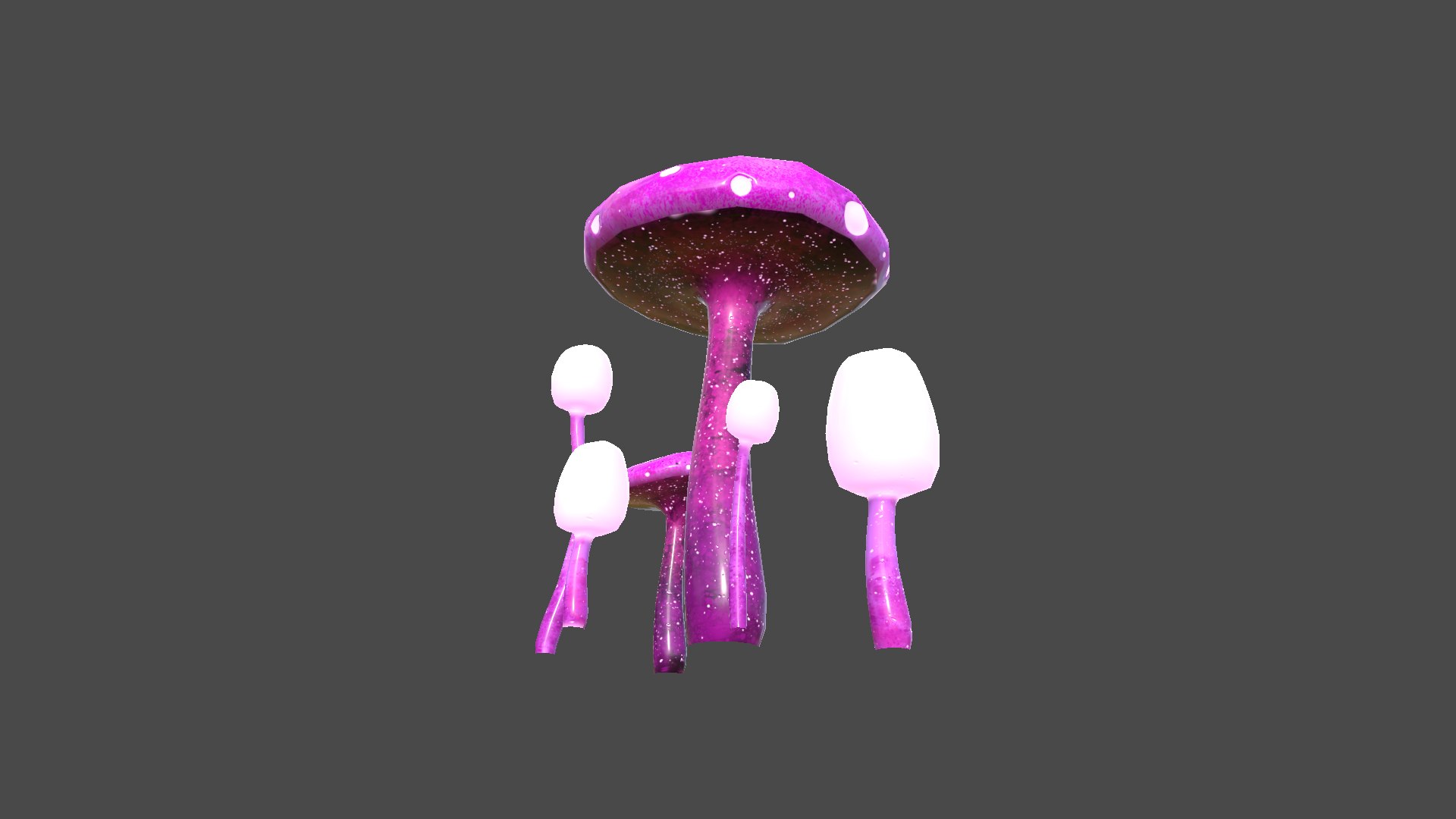 3D Fantasy Mushroom H07 Pink - Scene Backdrop Design - TurboSquid 2180033