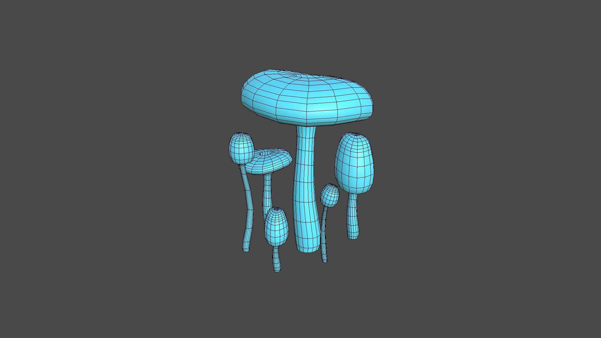 3D Fantasy Mushroom H07 Pink - Scene Backdrop Design - TurboSquid 2180033