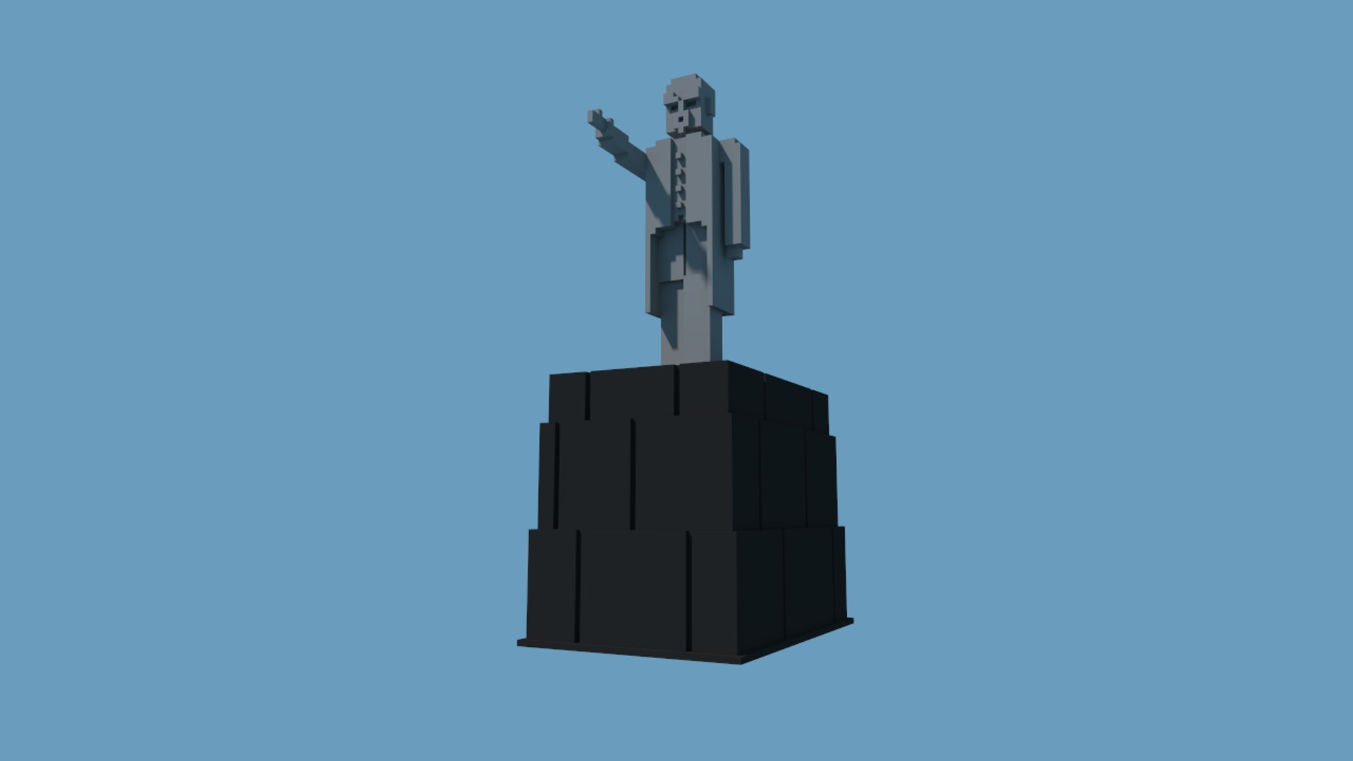 Voxel lenin monument model - TurboSquid 1583366