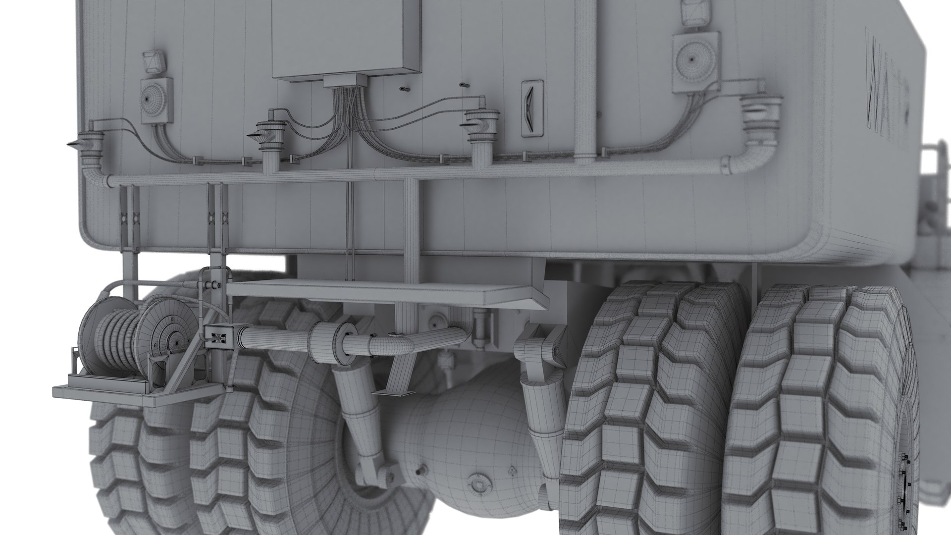 3D Model Big Water Truck - TurboSquid 2279383