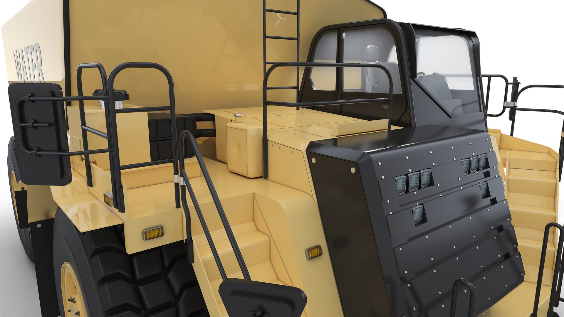 3D Model Big Water Truck - TurboSquid 2279383