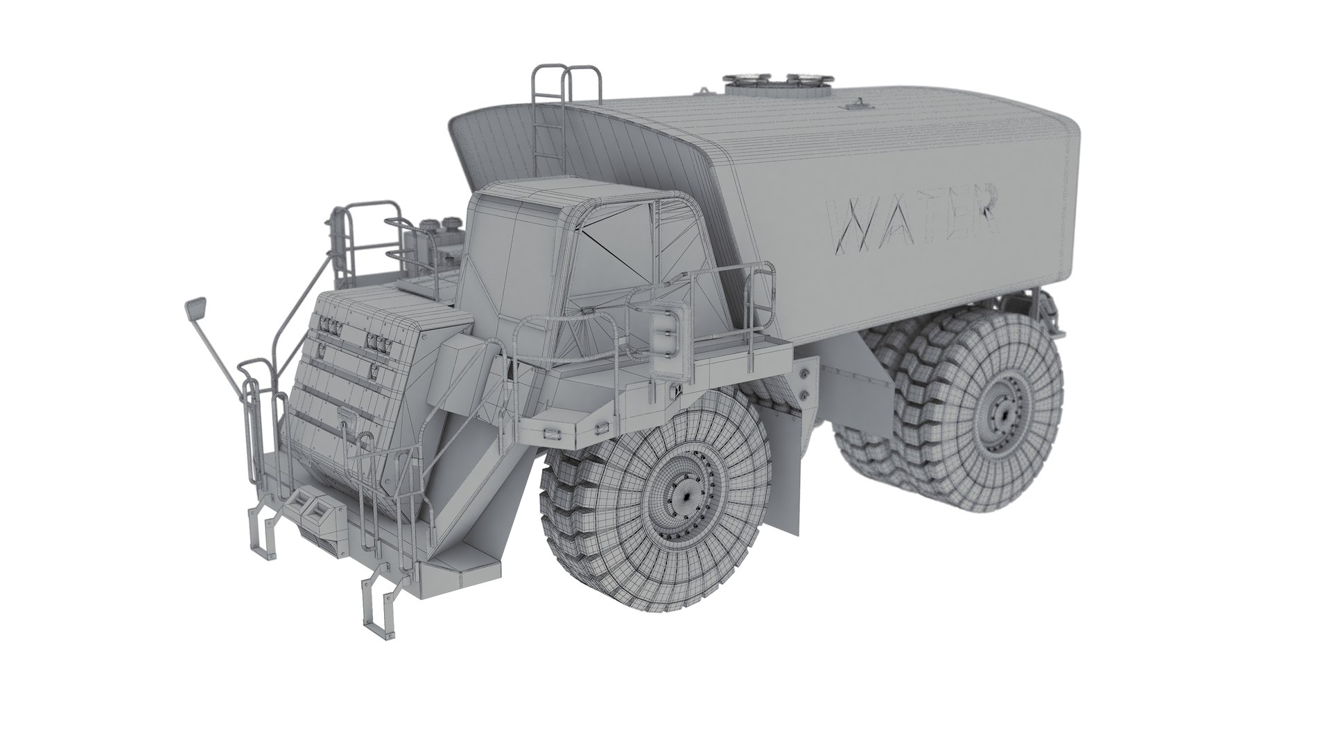 3D Model Big Water Truck - TurboSquid 2279383