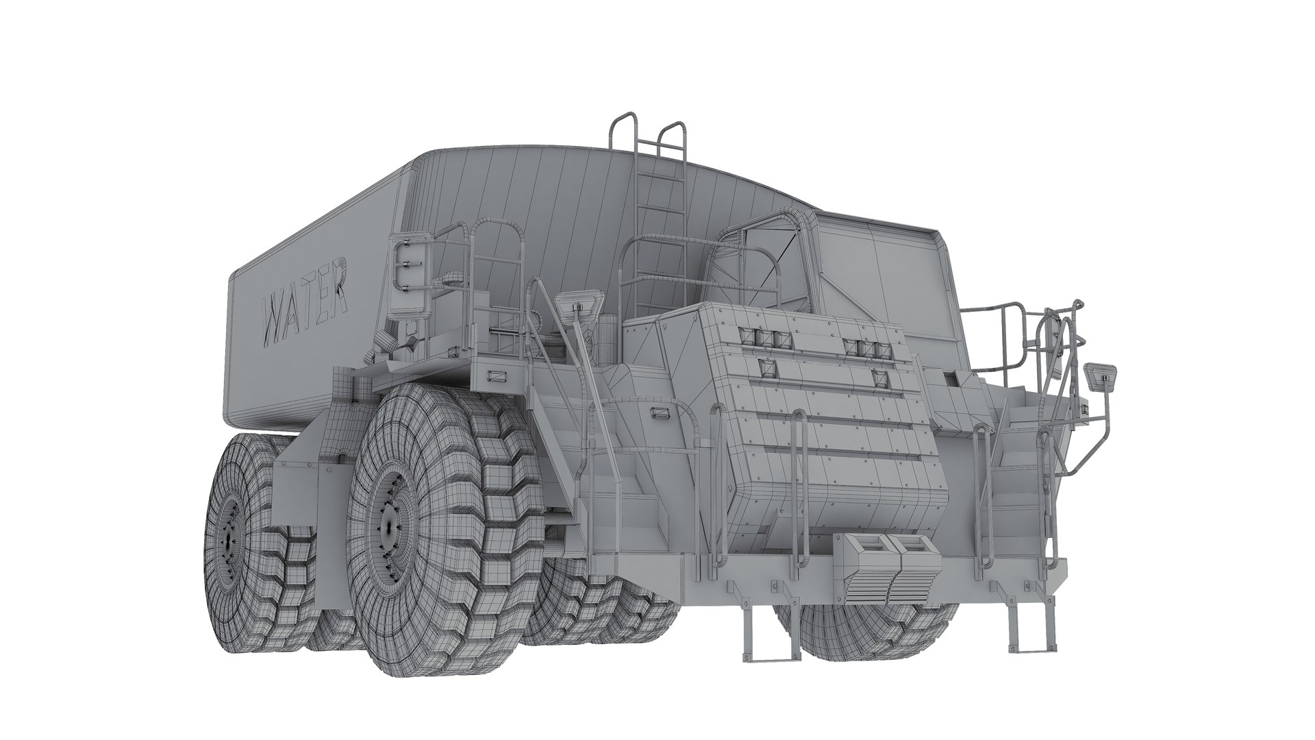 3D Model Big Water Truck - TurboSquid 2279383