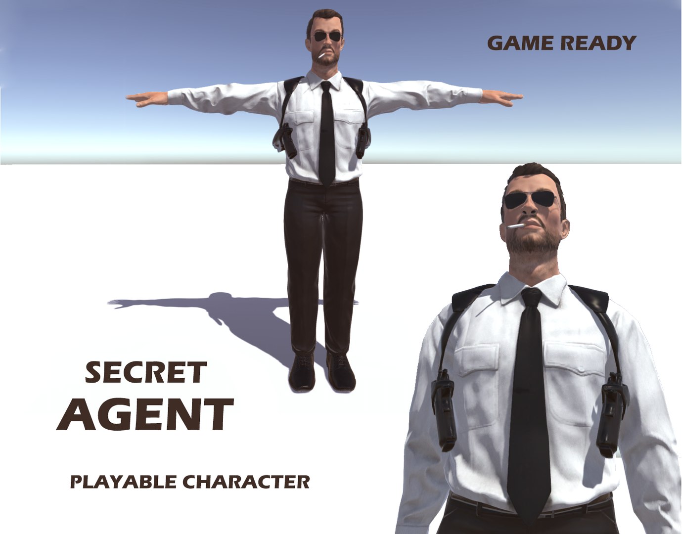 Max Human Secret Agent Character Man